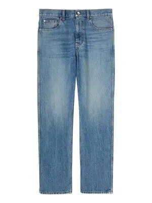 Gucci Slim Fit Cotton Jeans - Blu