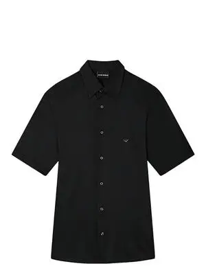 Emporio Armani Cotton Shirt - Black
