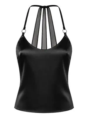 OW Lindsey Satin Top - Black