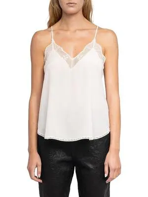 Zadig&Voltaire Christy Silk Camisole - Ecru