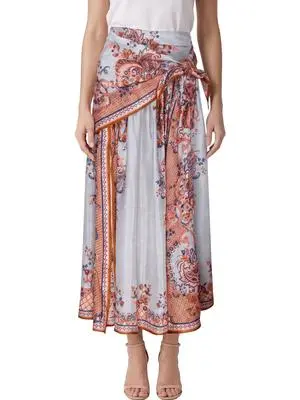 Zimmermann Wrap Skirt - Blue