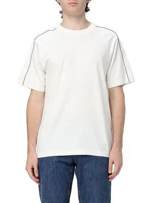 Burberry Short-sleeved Pure Cotton T-shirt With Crew Neck - Ivory
