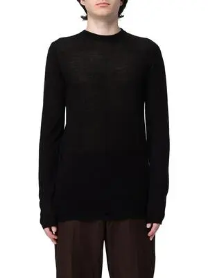 Rick Owens Crew Neck Long Sleeve Sweater - Black