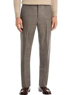 Vince Melange Brushed Regular Fit Suit Pants - Heather Brown