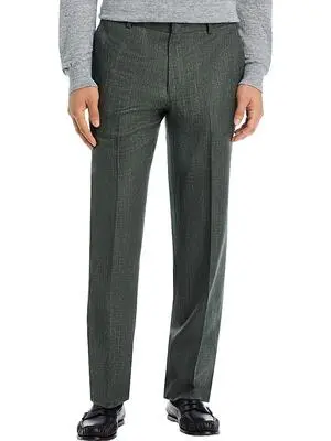 Vince Wool, Silk & Linen Melange Regular Fit Suit Pants - Sage