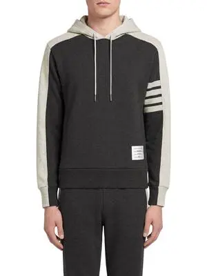 Thom Browne Sweatshirt With Contrast Paneling - Grey