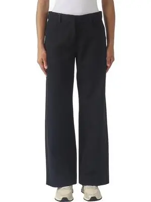 Max Mara S Max Mara Gela Wide-Leg Cotton-Blend Trousers Black