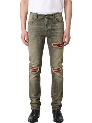 Amiri Distressed Skinny Fit Jeans - Black