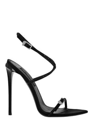 Philipp Plein Embellished Stiletto Heeled Sandals - Black