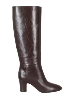 Alberta Ferretti Knee-high Leather Boots - Brown