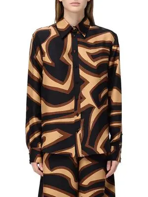 Emilio Pucci Printed Silk Shirt - Brown
