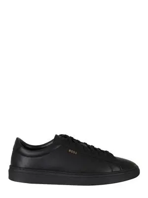 BOSS Low Top Lace Up Sneakers - Black