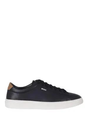 BOSS Low Top Lace Up Sneakers - Blue