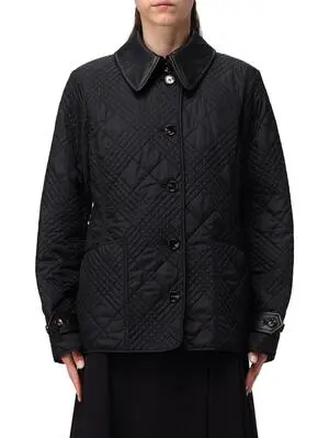 Burberry Quilted Jacket With Leather Trim - Black