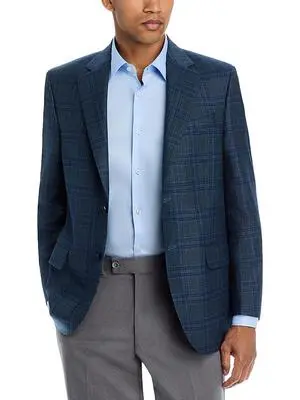 Peter Millar Peter Millar Flynn Classic Fit Wool Plaid Sport Coat Green