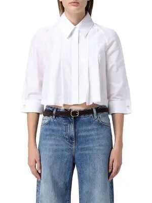 Elisabetta Franchi Cropped Shirt - White