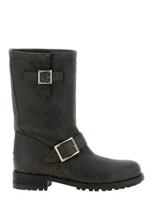 JIMMY CHOO Buckled Boots - Black
