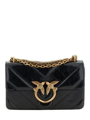 Pinko Quilted Crossbody Bag - Black