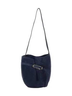 LIFFNER Suede Calfskin Bucket Bag - Blue