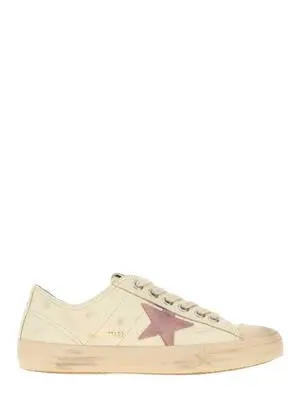 GOLDEN GOOSE V-star Leather Sneakers - White