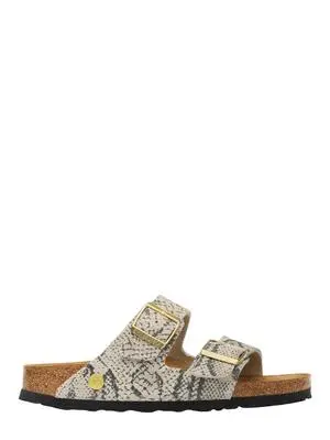 BIRKENSTOCK Arizona Python Print Suede Sandals With Buckles - Multicolor