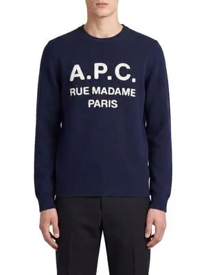 A.p.c. Pullover Sweater - Blue