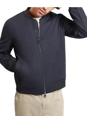 Ted Baker London Reznor Jersey Bomber Jacket - Navy