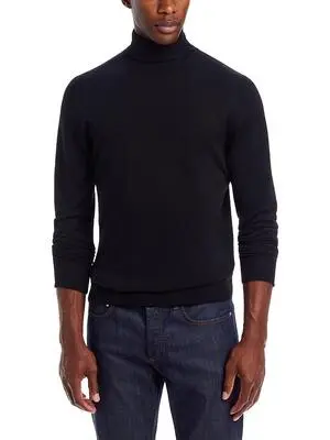 Canali Merino Wool Turtleneck Sweater - Black