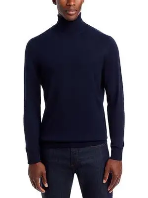 Canali Merino Wool Turtleneck Sweater - Navy