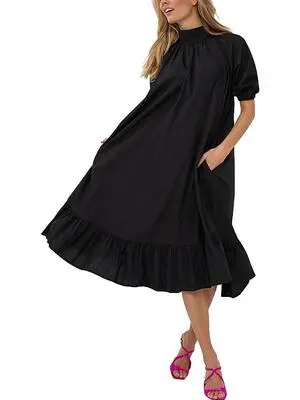 MARIELLE STOKKELAAR Maeve Midi Dress - Black