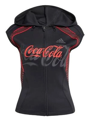 Adidas X Coca-cola Hooded Zip Top - Black