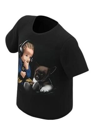 DRAKE All Dogs Go To Heaven T-shirt - Black