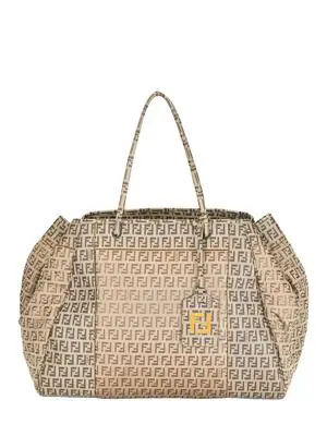 Fendi Zucchino Pillow Tote - Brown