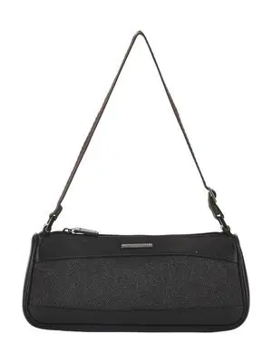Gucci Gg Denim Web Pochette - Black