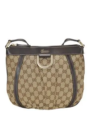 Gucci Gg Canvas D-ring Abbey Messenger Bag - Brown