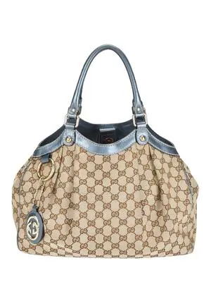 Gucci Original Gg Canvas Sukey Tote - Blue