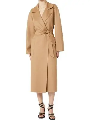 Max Mara Collared Long-sleeved Coat - Camel