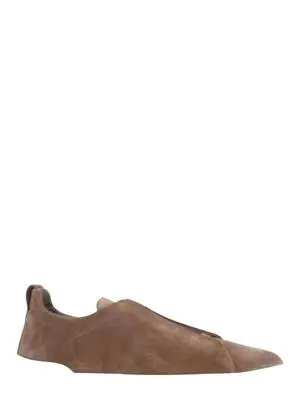 Zegna Triple Stitch Slip-on Sneakers - Brown