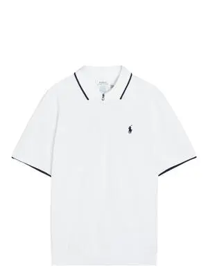 Polo Ralph Lauren Logo-embroidered Stretch-cotton Polo Shirt - White