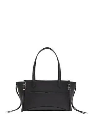 JW Anderson Elongated Loafer Leather Tote Bag - Black