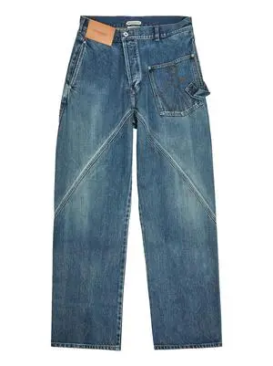 JW Anderson Twisted Workwear Straight-leg Jeans - Blue
