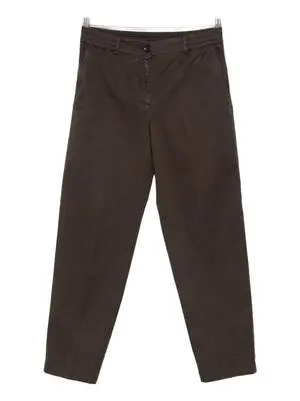 Seventy Straight-leg Trousers With Logo Trim - Black