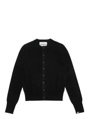Extreme Cashmere Long-sleeved Knitted Cardigan - Black