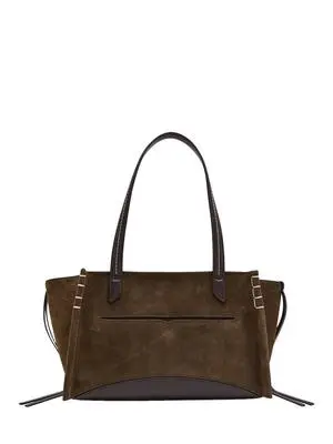 JW Anderson Elongated Suede Tote Bag - Brown