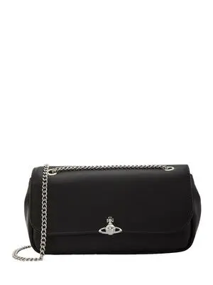 VIVIENNE WESTWOOD Orb Faux Leather Cross-body Bag - Black