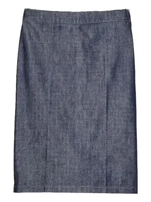 PRADA Prada Denim Pencil Skirt With Contrast Stitching