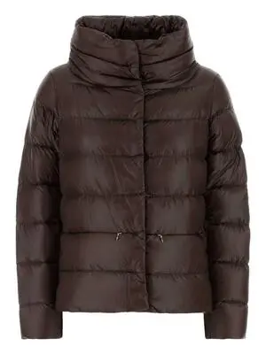 Herno Long-sleeved Down Jacket With High Neck - Black