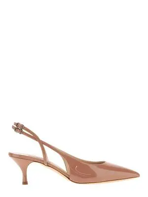 Casadei Giulia Slingback Stiletto Heel Pumps - Nude