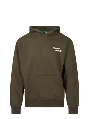 BARROW Crewneck Sweatshirt With Hood - Brown