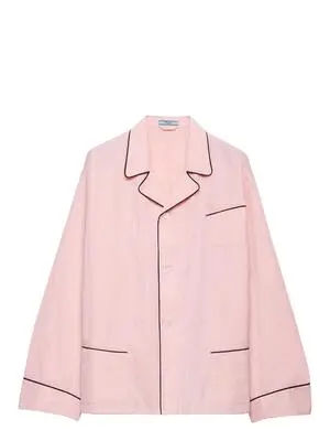 Prada Long-sleeve Shirt With Front Patch Pockets - Peach